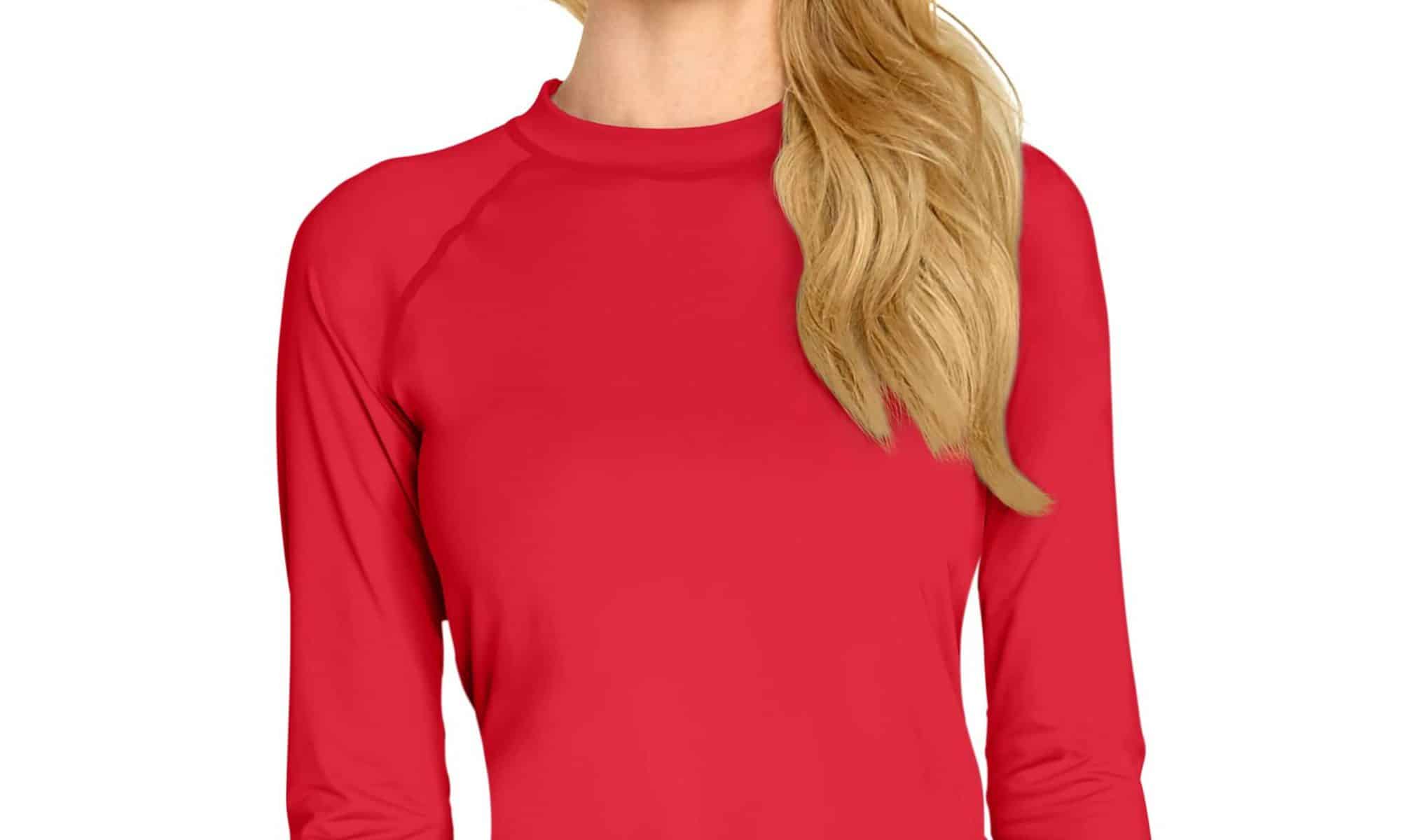 Rash Guard Long Sleeve – Red - Wet Effect, Inc.
