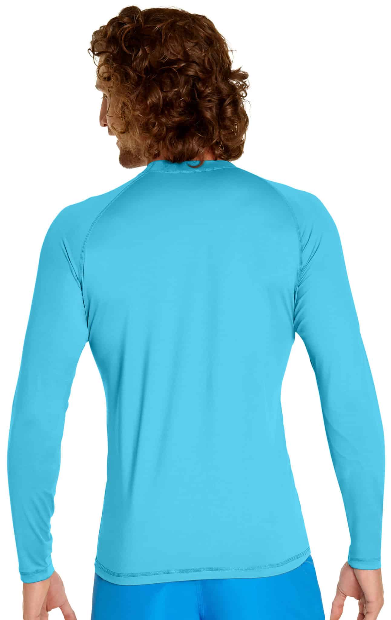 Men's Long Sleeve Rash Guard – Aqua - Wet Effect, Inc.
